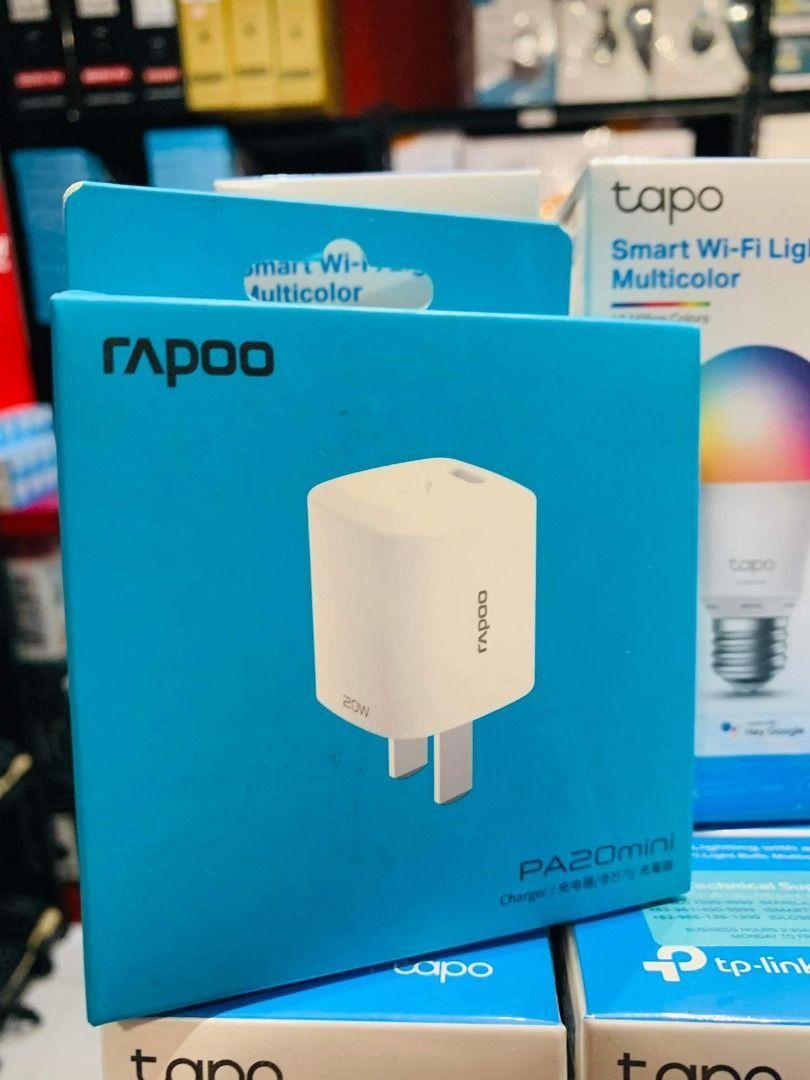Rapoo PA20 Mini Fast Charger Type-C output White, Computers & Tech ...