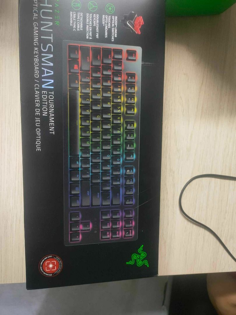 RAZER HUNTSMAN TOURNAMENT EDITION GAMING KEYBOARD AND BLACKSHARK V2 PRO ...