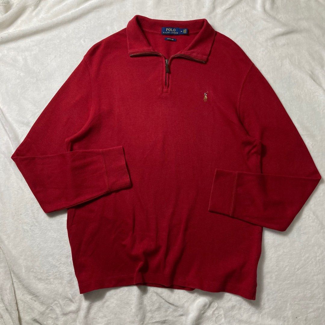 RL Qzip Red Medium, Men's Fashion, Coats, Jackets and Outerwear on ...