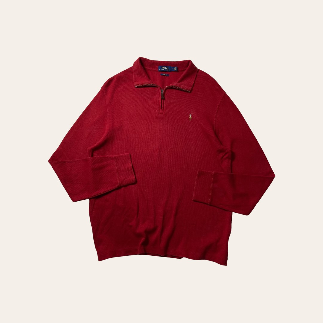 RL Qzip Red Medium, Men's Fashion, Coats, Jackets and Outerwear on ...