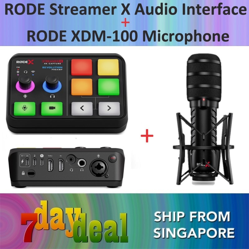Rode Streamer X Audio Interface and Video Capture Card + RODE XDM-100 ...