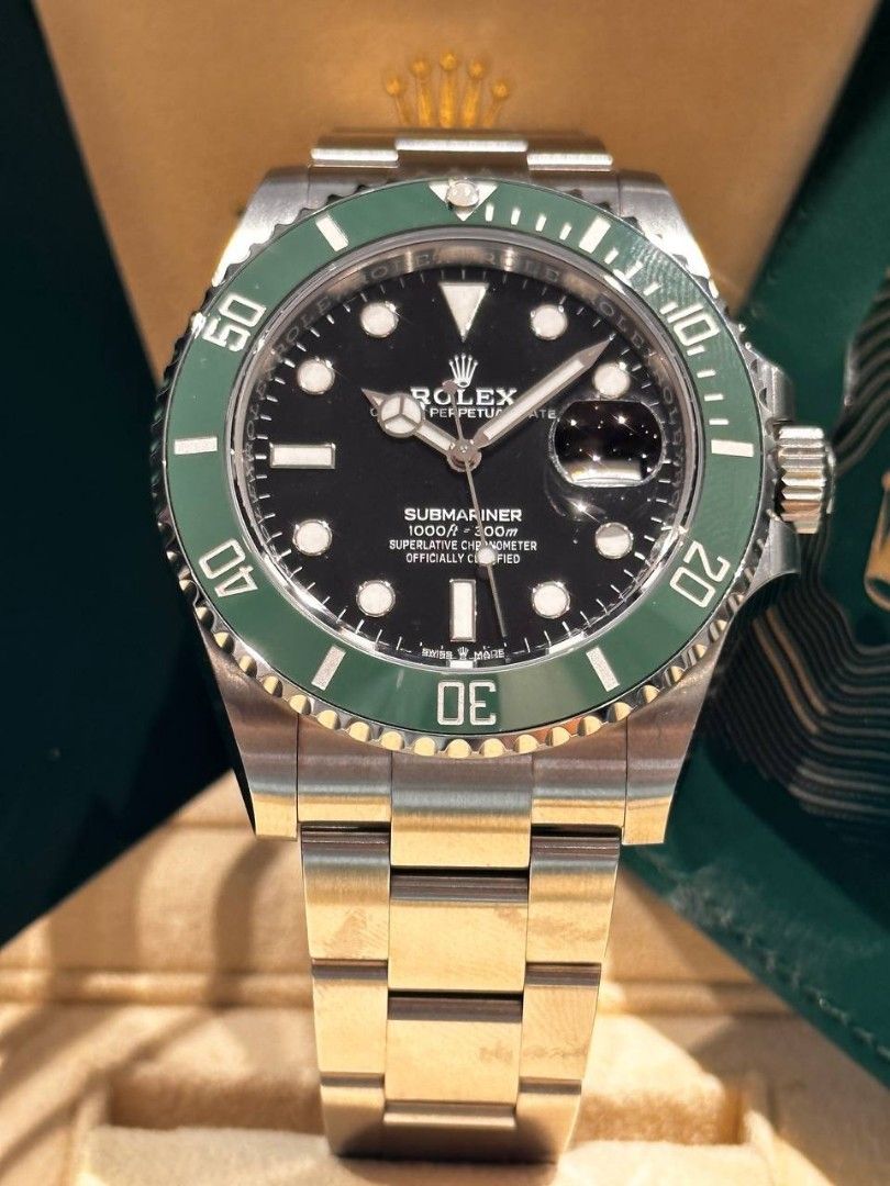 Rolex Submariner Starbucks Date 41mm Stainless Steel Green Ceramic ...