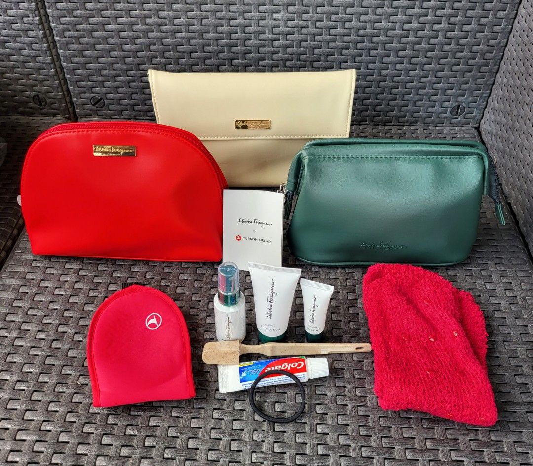 Salvatore Ferragamo Amenity Kit Pouch, Women's Fashion, Bags & Wallets ...