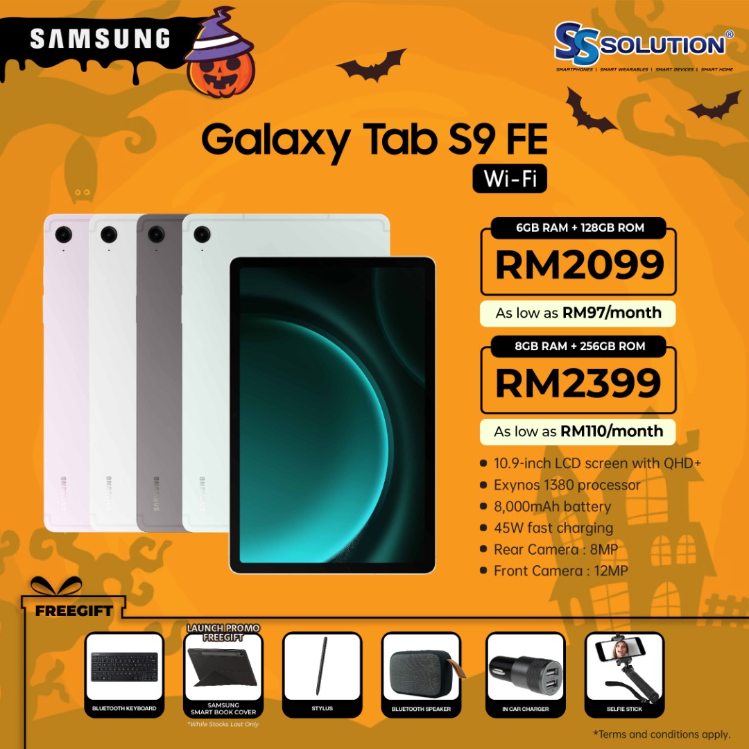 Samsung Galaxy Tab S9 FE (6GB+128GB || 8GB+256GB) | -Dual speaker by ...