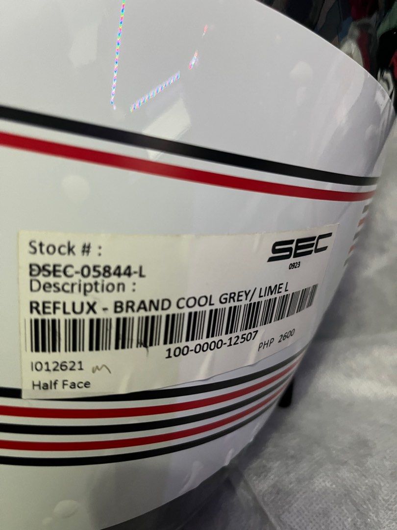 SEC Reflux Half Face Helmet, Motorbikes, Motorbike Parts & Accessories ...