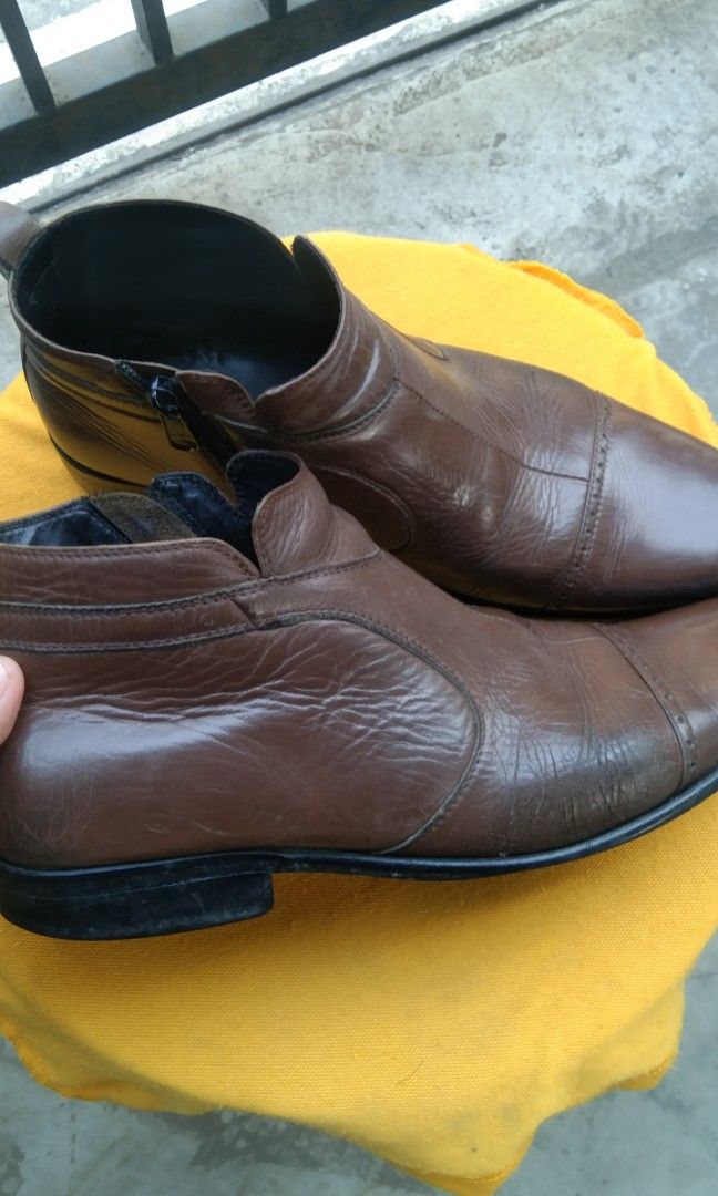 Sepatu Boots obermain, Fesyen Pria, Sepatu , Sepatu Boot di Carousell