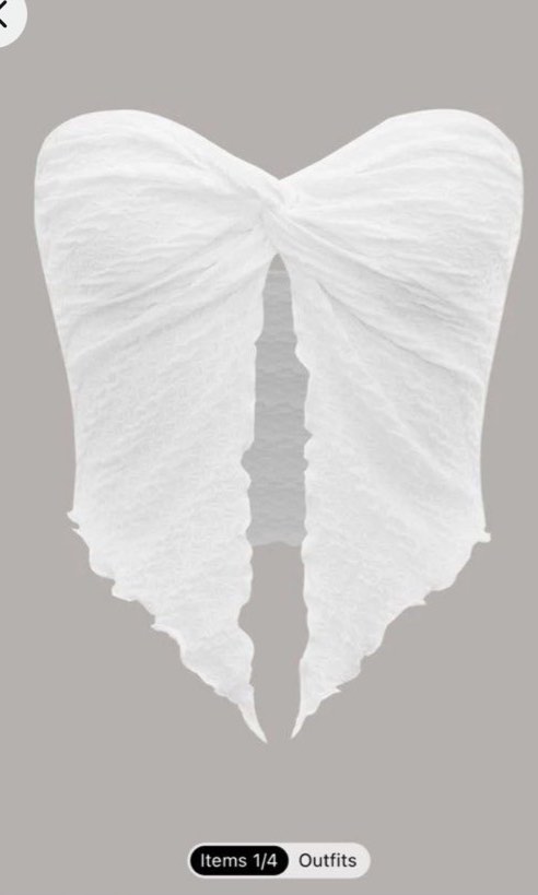 Shein twist split hem tube top, Women's Fashion, Tops, Others Tops on ...