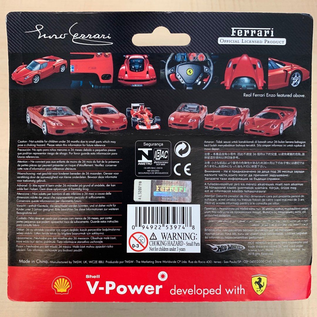 Shell V-Power ENZO FERRARI scale 1:38, Hobbies & Toys, Toys & Games on ...