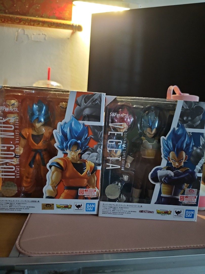 Shf Sh Figuarts Bandai Tamashii Nations Dragonball Super Goku and Vegeta, Hobbies & Toys, Toys ...