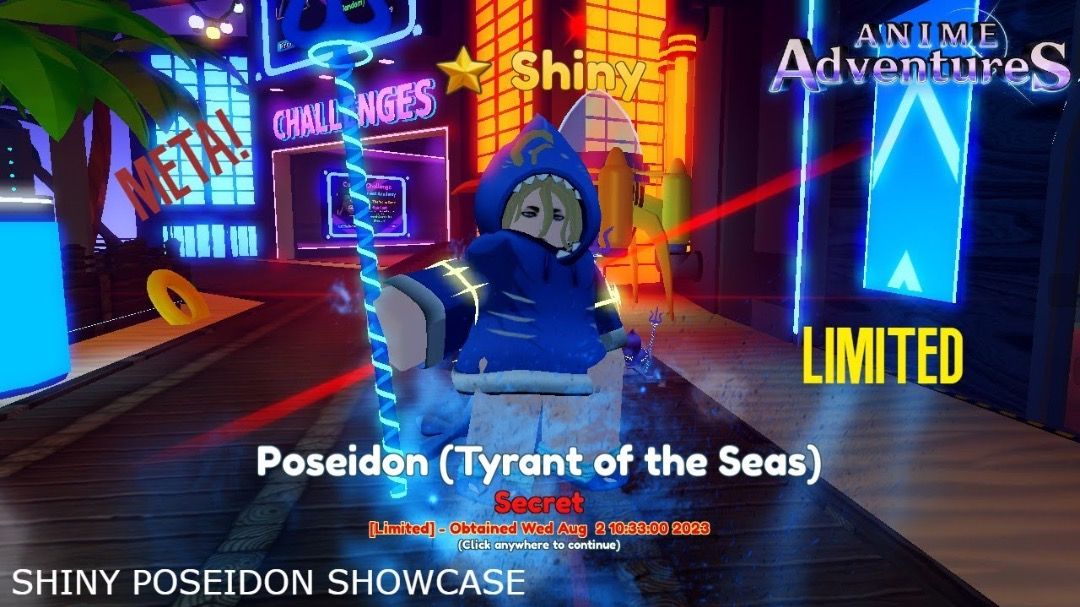SHINY POSEIDON SSS! [Anime Adventures], Video Gaming, Gaming ...