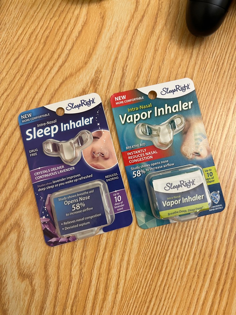 SleepRight Intra-Nasal Sleep Inhaler 睡眠鼻托, 健康及營養食用品, 牙套，支撐器和保護器 - Carousell