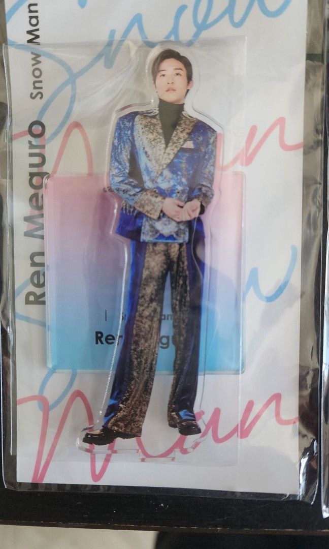 Snow Man Acrylic Fes Standee (Meguro Ren, Mukai Koji & Watanabe Shota), Hobbies & Toys ...