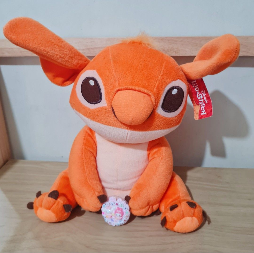 Stitch Orange Disney Stuffed Toy, Hobbies & Toys, Toys & Games on Carousell