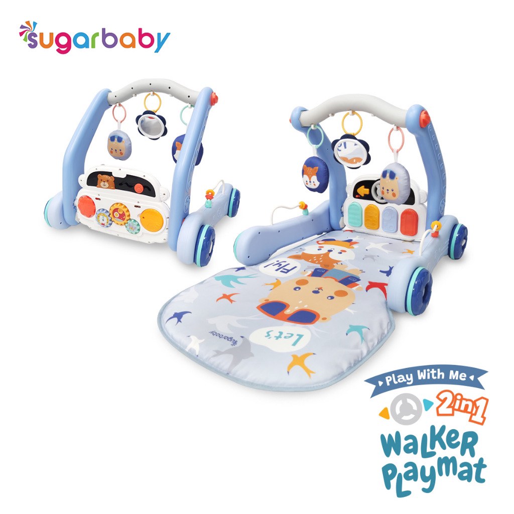 Sugar baby Play with Me 2in1 Baby Walker&Playmat/Push Walker/Alat Bantu ...