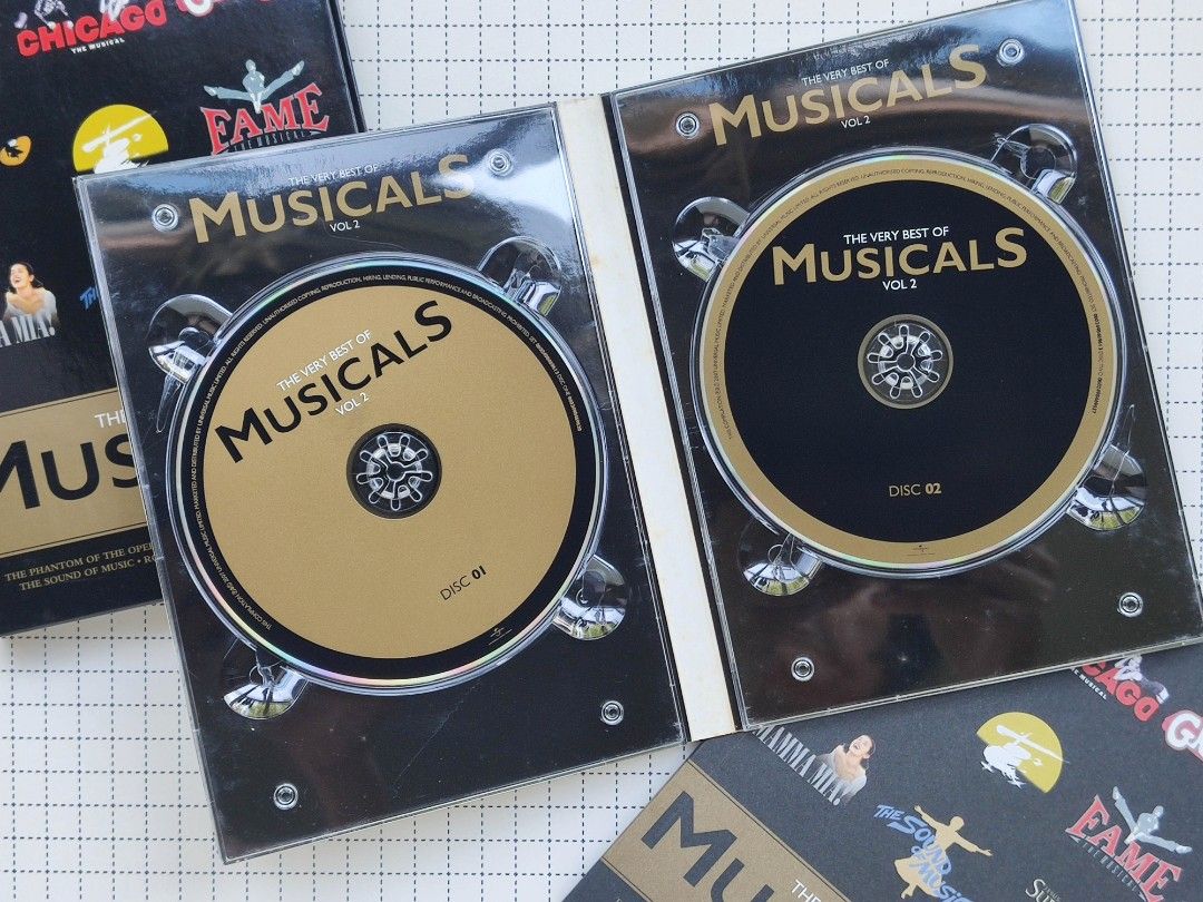 The Very Best of Musicals Vol 2 music CD Mamma Mia Phantom Opera Grease, Hobbies & Toys, Music ...