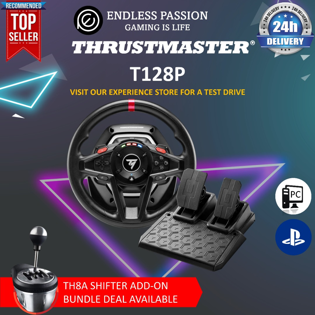 Thrustmaster T128 PS version - Available in PS and XBOX Version, Video ...