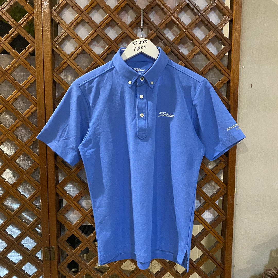 Titleist Golf Basic Kanoko Cornflower Blue Polo Shirt, Men's Fashion ...