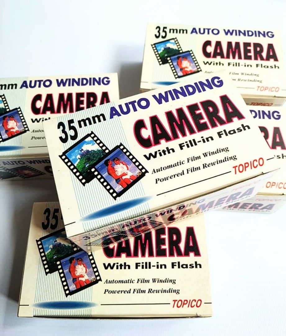 Topico G922 DX auto winding film camera, Photography, Cameras on Carousell