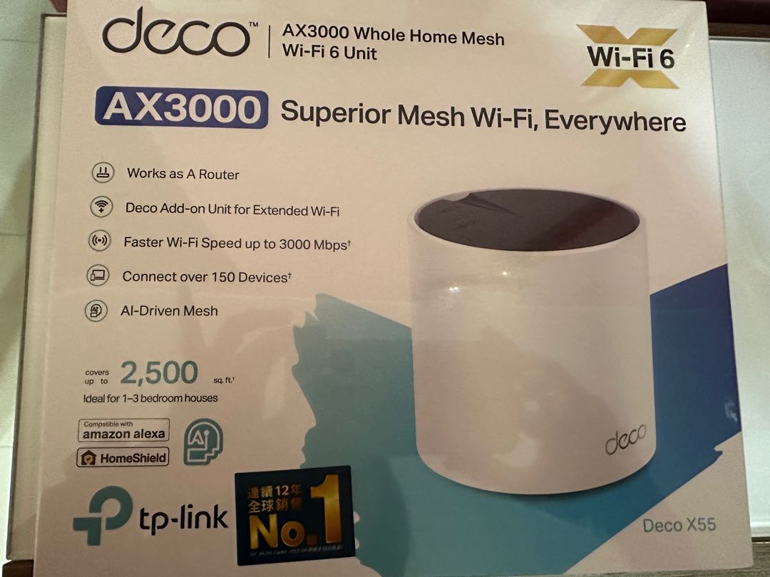 TP Link Deco AX3000 X55 Super Mesh WiFi, 電腦＆科技, 電腦周邊及配件, Wifi及上網相關產品 ...