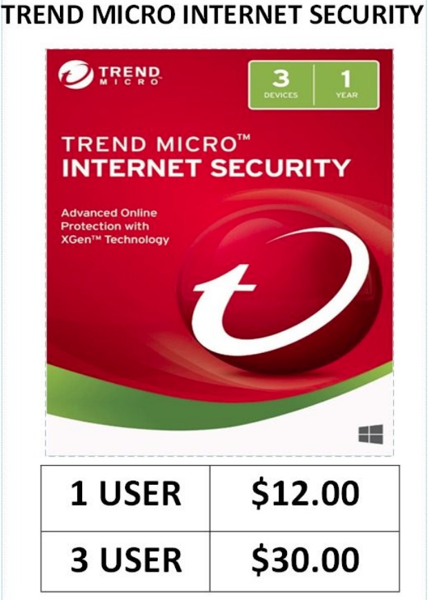 TREND MICRO INTERNET SECURITY 1 User / 3 User, Computers & Tech, Parts ...