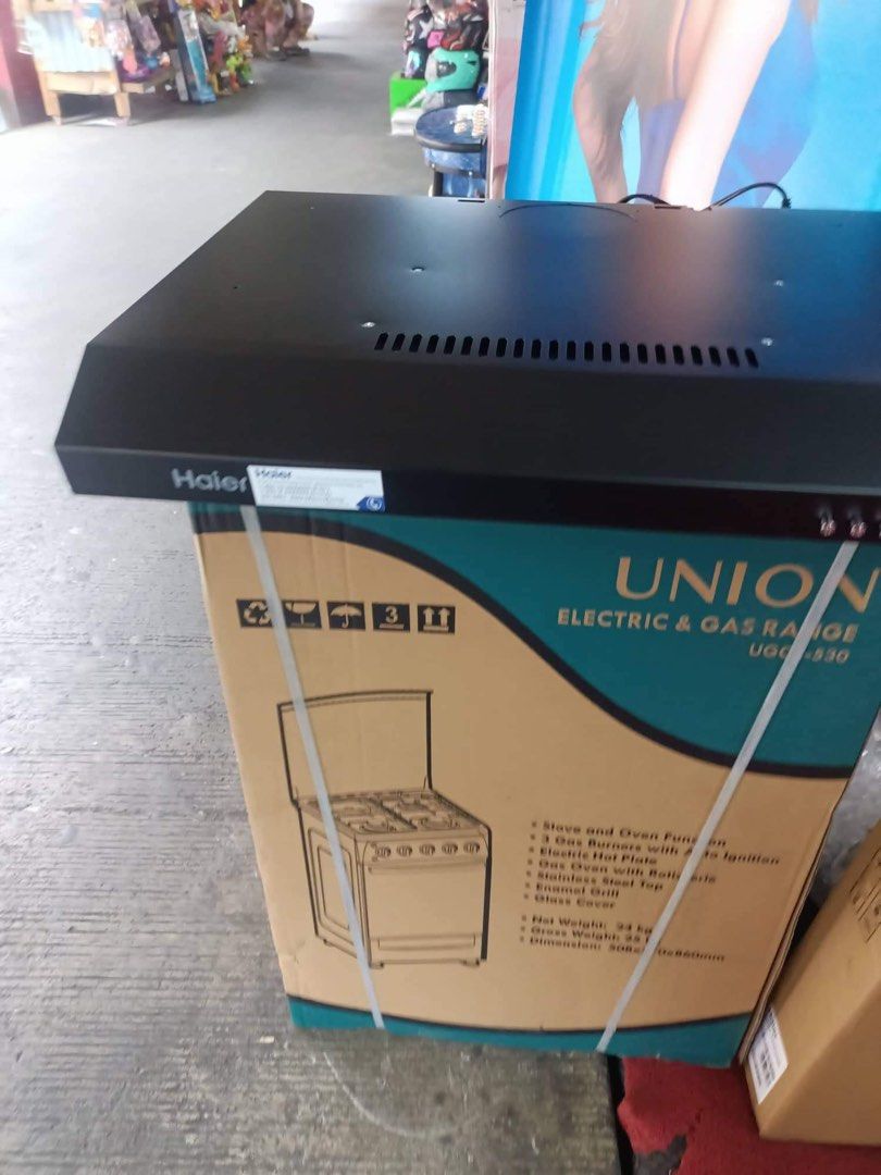 UNION GAS RANGE W/ROTISSERIE 4GAS BURNER 63 LITERS OVEN CAPACITY, TV ...