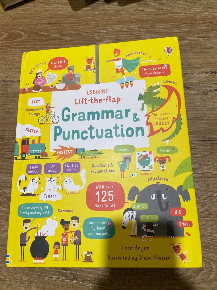 USBORNE Lift-the-flap • Grammar Punctuation, 書籍、休閒與玩具, 書本及雜誌, 童書、著色互動書在旋轉拍賣