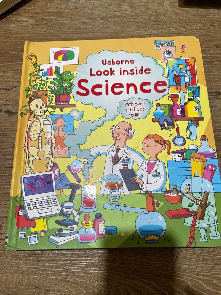 Usborne Look inside Science, 書籍、休閒與玩具, 書本及雜誌, 童書、著色互動書在旋轉拍賣