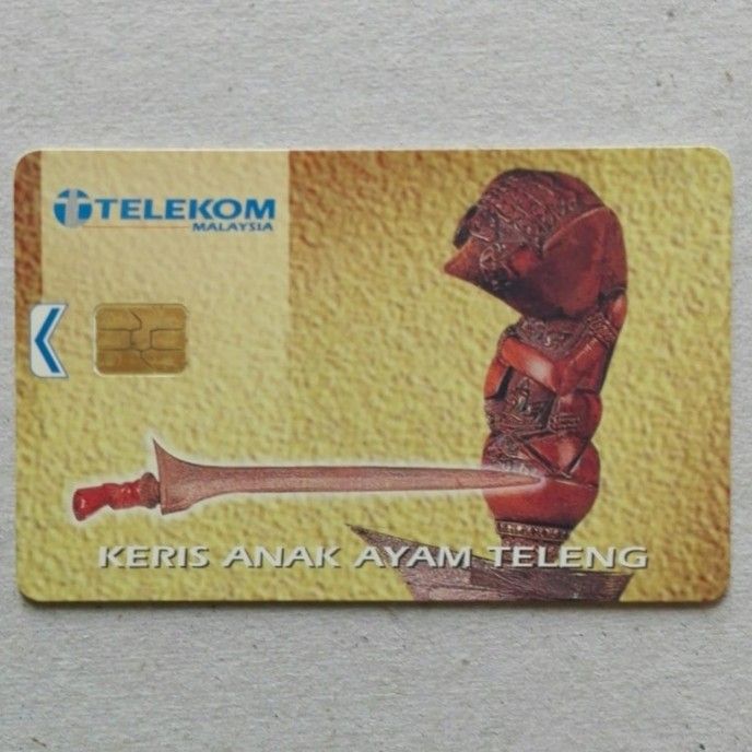 Used Telekom Phone Cards - Keris Anak Atam Teleng, Hobbies & Toys ...