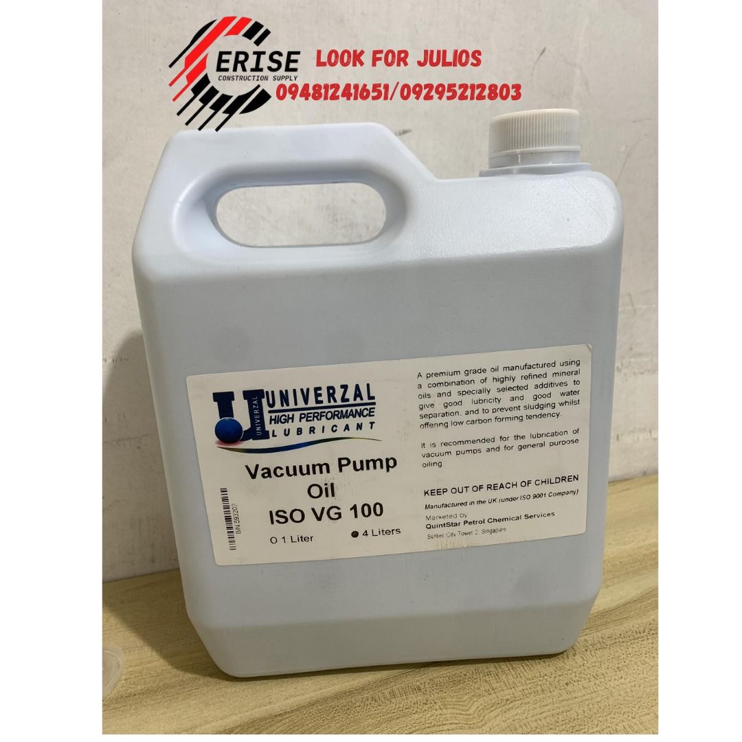 Vacuum Pump Oil ISO VG 100, Commercial & Industrial, Construction Tools ...
