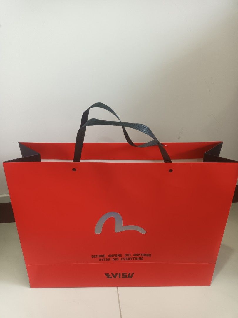 Versace ,Boss ,Evisu ,Prada Paper Bags, Luxury, Bags & Wallets on Carousell
