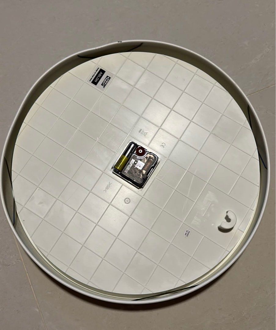 VIRGIL ABLOH IKEA MARKERAD "TEMPORARY" CLOCK, Furniture & Home Living ...