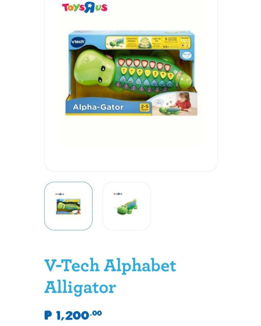 Vtech Alpha-Gator (Pull and Learn), Babies & Kids, Infant Playtime on ...