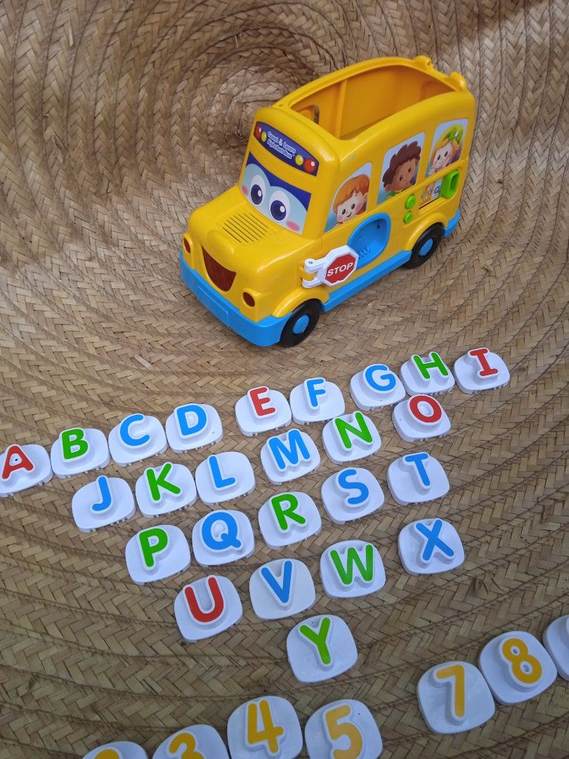 Vtech Count and Learn Alphabet Bus, Babies & Kids, Infant Playtime on ...