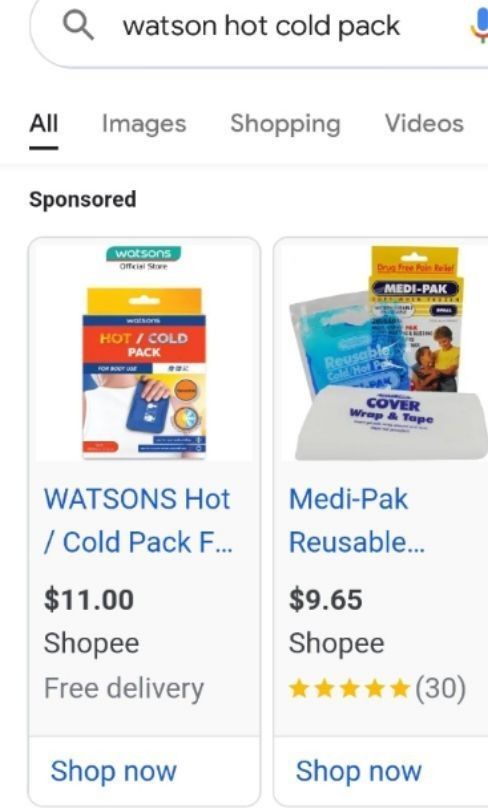 Watsons hot/cold pack, Health & Nutrition, Medical Supplies & Tools on ...