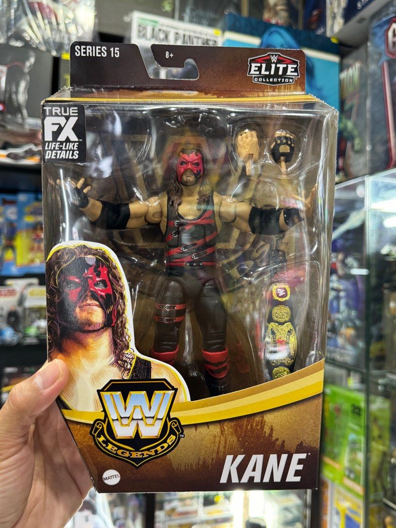 WWE Mattel Elite Legends Kane, Hobbies & Toys, Toys & Games on Carousell