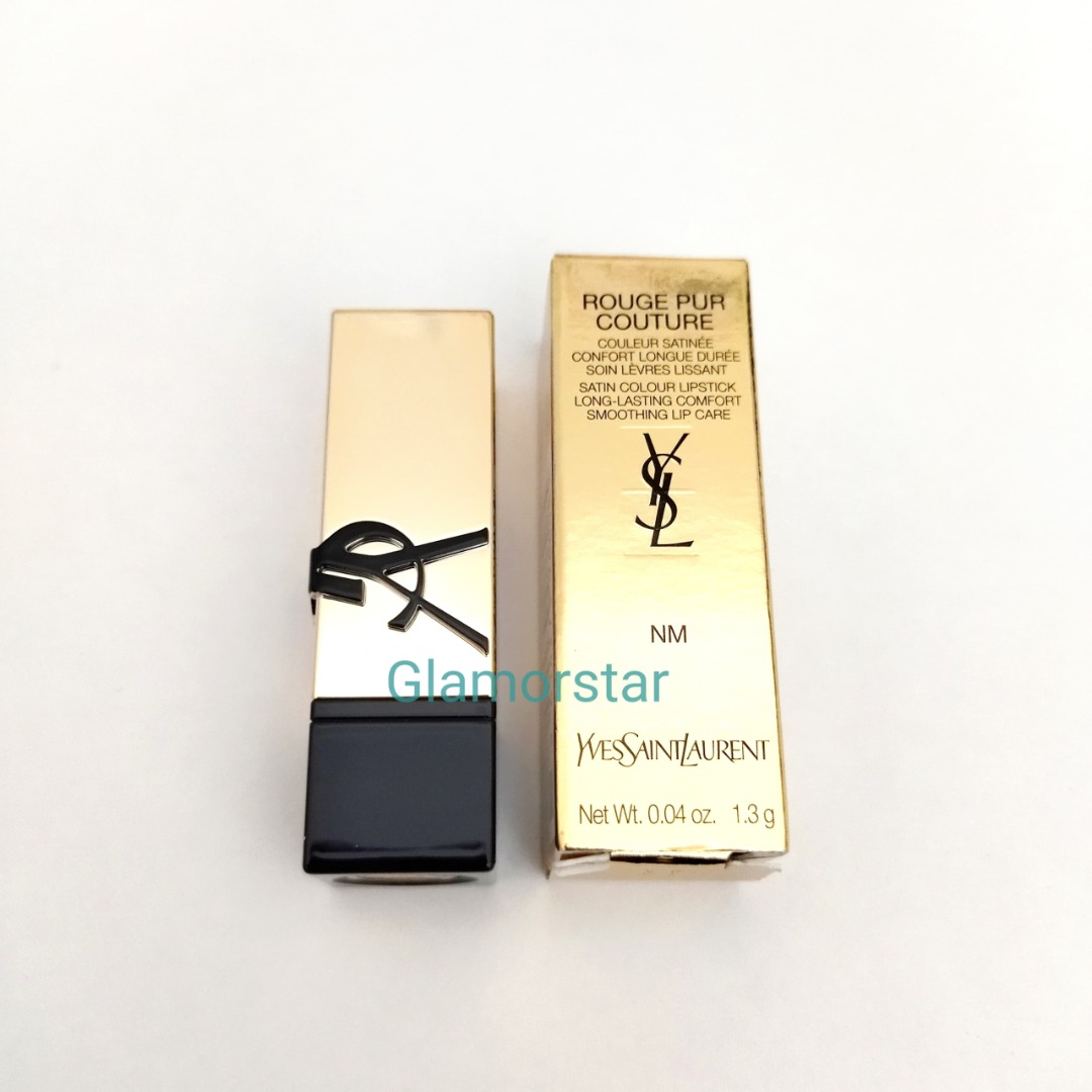 YSL Mini Rouge Pur Couture lipstick in Shade NM - NU MUSE 1.3g, Beauty & Personal Care, Face ...