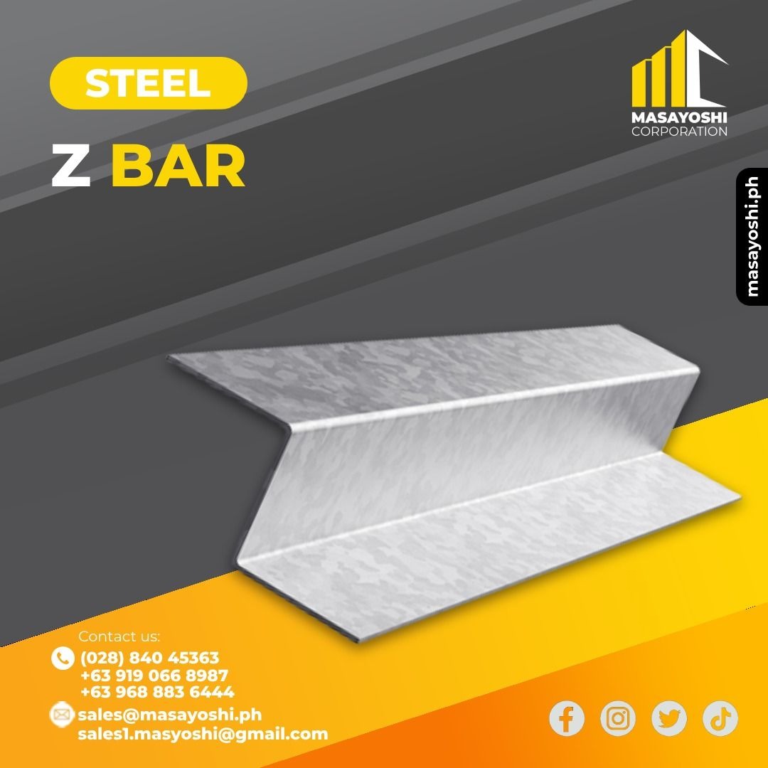 Z Bars | 3/4 X 6M 3.8k | Z Section | Z Shaped Steel | Metals | Z Bar ...