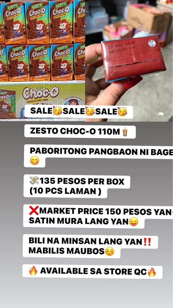 Zesto Choc O 10 PCS, Food & Drinks, Beverages on Carousell