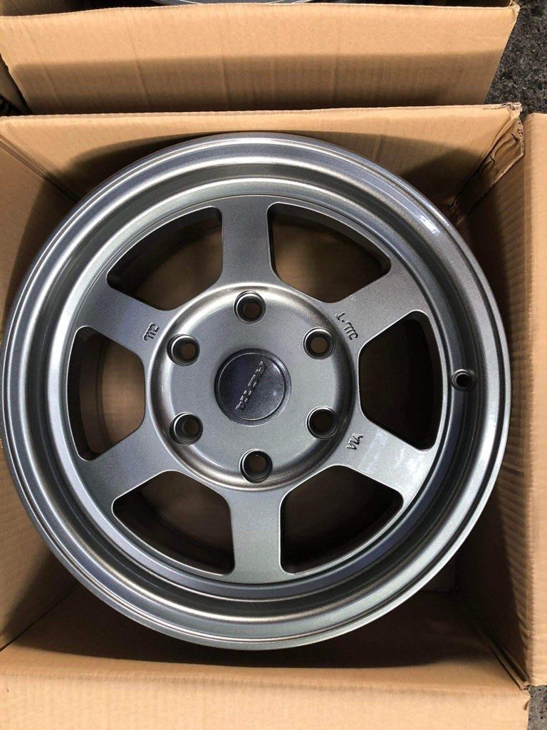 15” Rota Grid Type X Steel Gray Mags 6Holes pcd 139 for Van/grandia ...