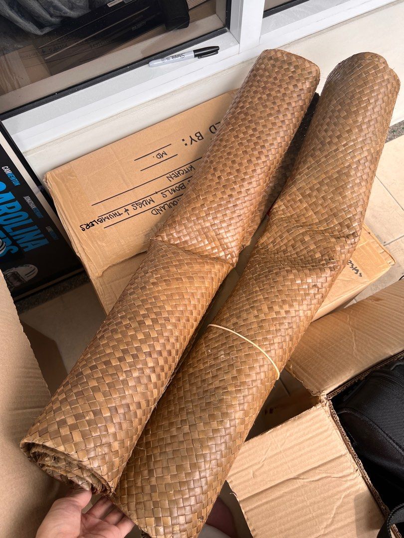 2 pieces Native Woven Beach Mats / Banig 70 x 31 inches, Furniture ...