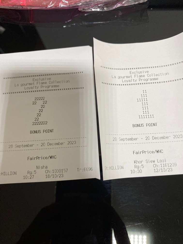 $3 for 5 NTUC Bonus Points la gourmet flame collection loyalty program ...