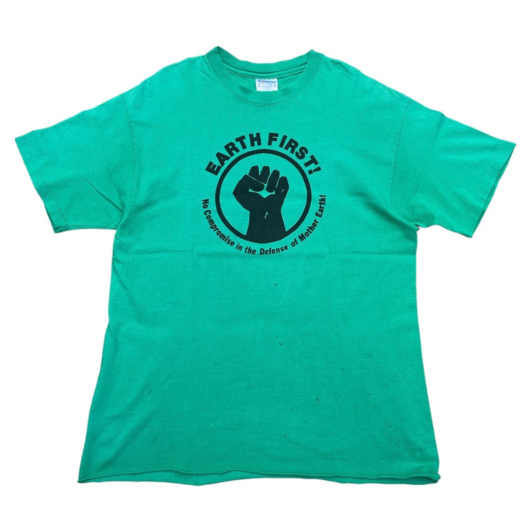 90s Earth First Vintage Statement Tee, Men's Fashion, Tops & Sets ...