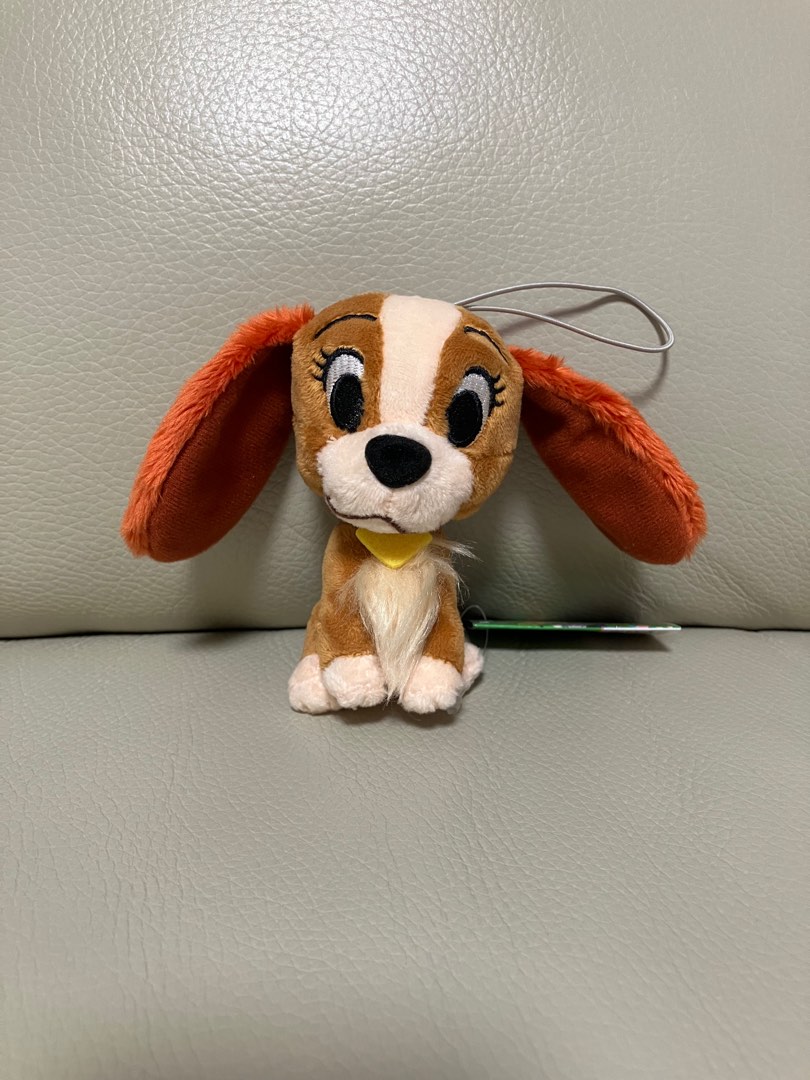 小獵犬 美國曲架 可卡犬 迪士尼 一百 吊飾 掛飾 公仔 小姐與流氓 冒險樂園 景品Cocker Disney 100 Disney Lady ...