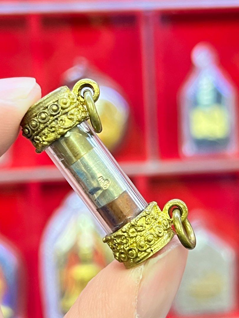 不愁钱 LP Leua Takrut Samkasat Gold Silver Bronze Blessed & Handwritten ...