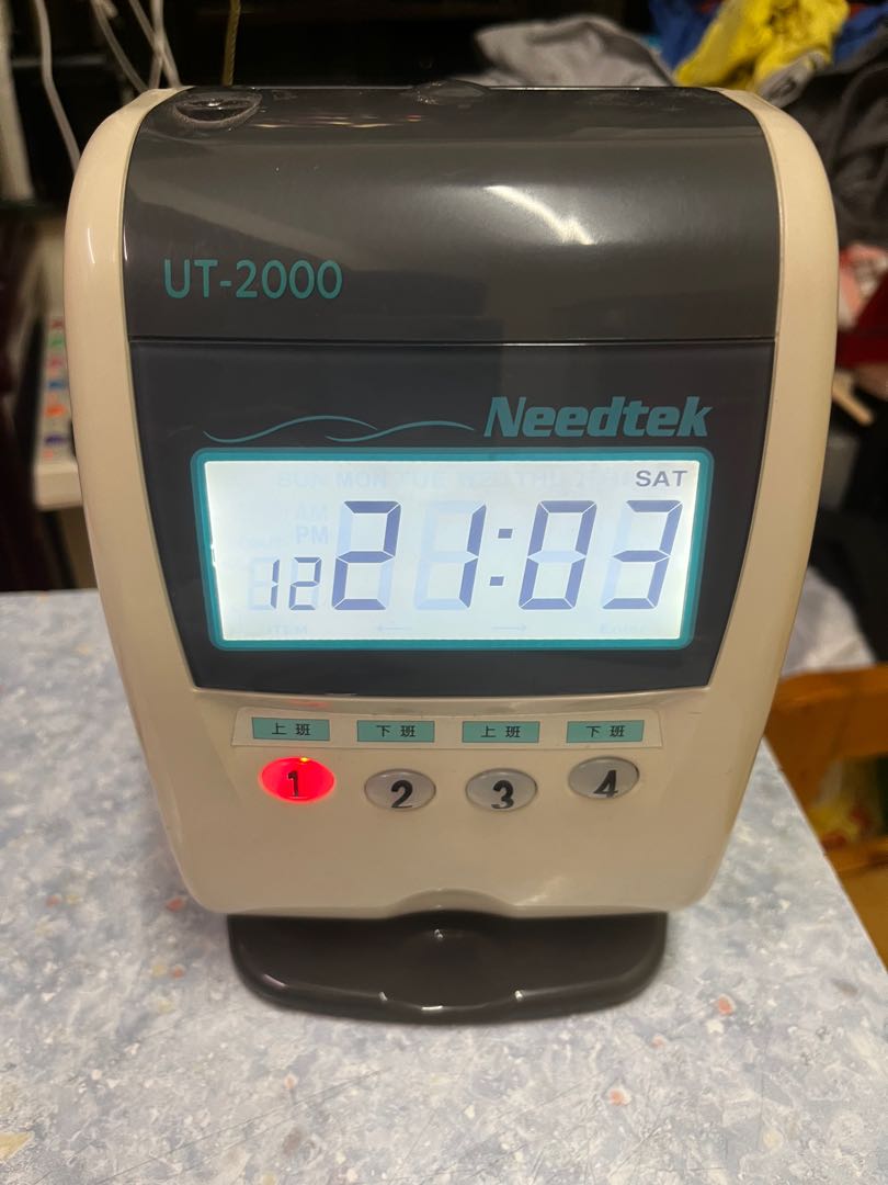 電子打卡機 Needtek UT-2000 , 電腦＆科技, 商務用科技產品 - Carousell