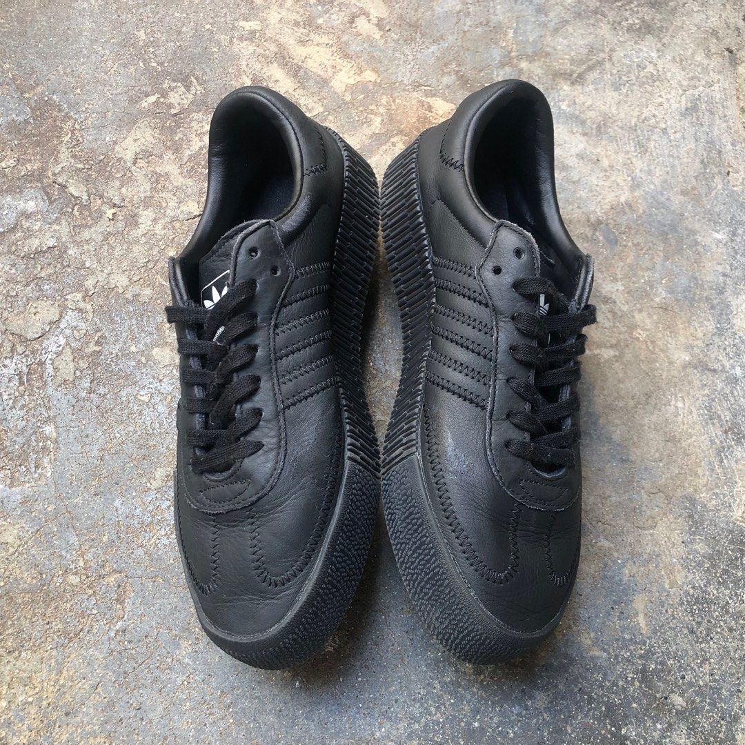 Adidas Samba Triple Black-Gold, Men's Fashion, Footwear, Sneakers on ...