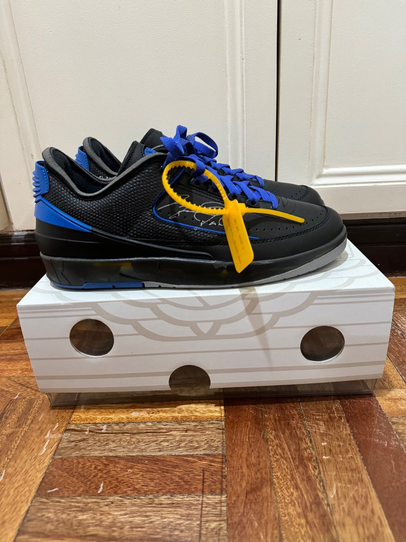 Air Jordan Retro 2 Low SP x Off-White Black, Men's Fashion, Footwear ...