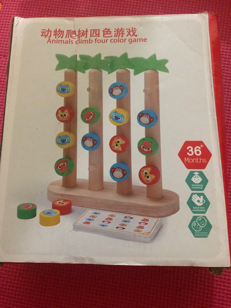 Animal climb 4 color game, Hobbies & Toys, Toys & Games on Carousell