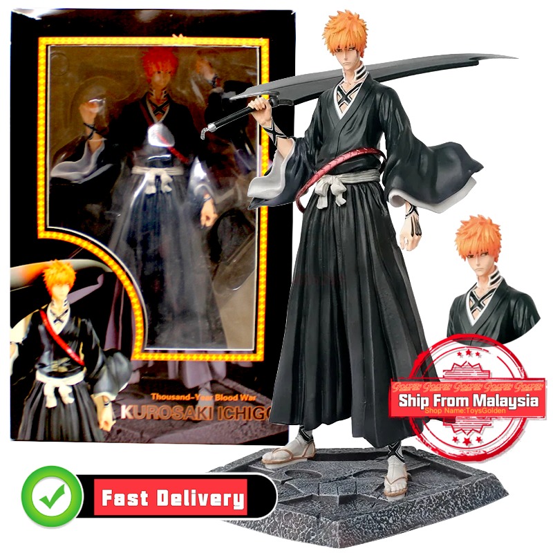 Anime Bleach GK Kurosaki Ichigo PVC Action Figure 31cm Collectible ...