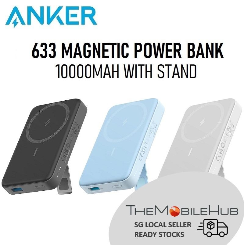 Anker 633 10000mAh MagGo Magnetic Wireless Charging Power Bank Battery ...